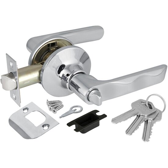 Ручка защелка Punto DK624 CP-ET (6024 SN-E ) (кл./фик.) мат. никель