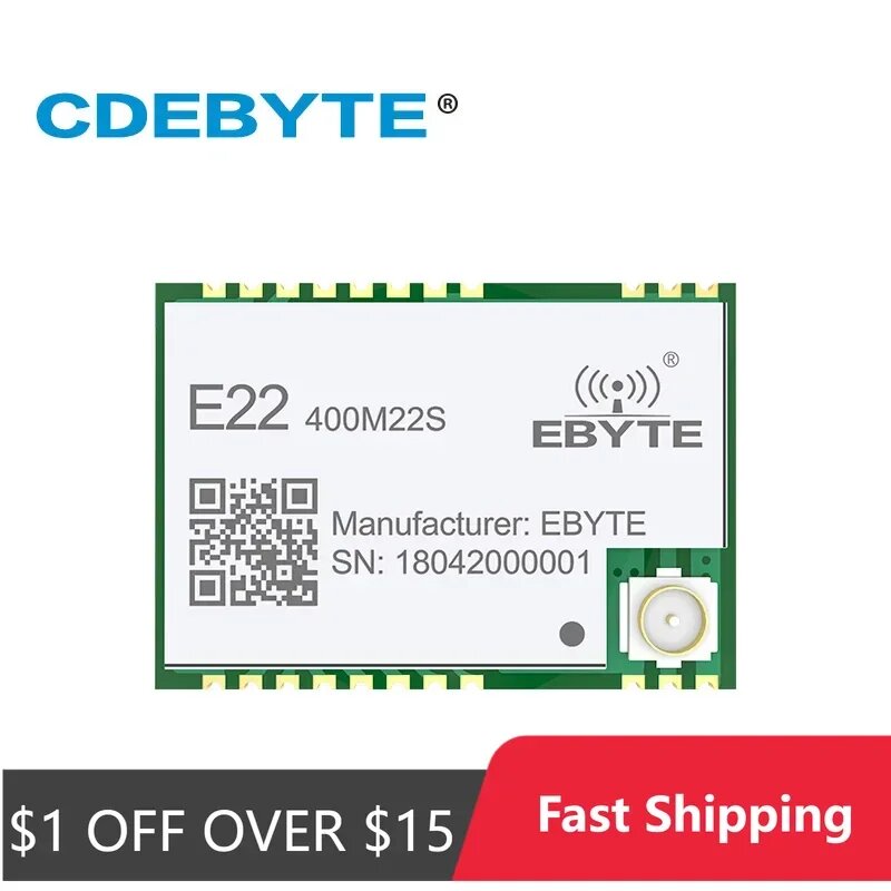 Беспроводной модуль LoRa CDEBYTE E22-400M22S 433МГц