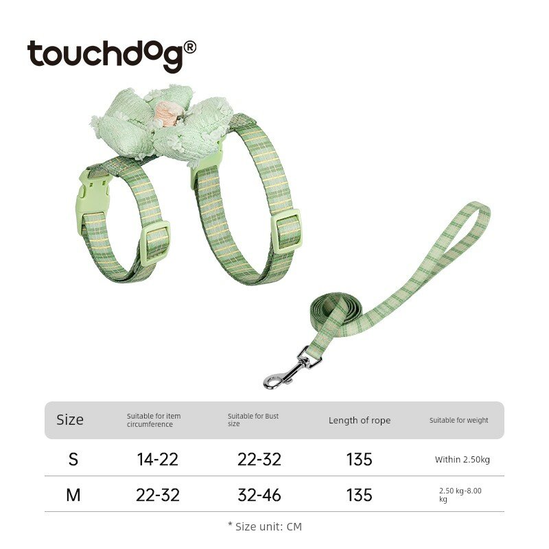 Шлейка-поводок Touchdog для котят, предотвращающая побег, специальная шлейка для прогулок с кошками на улице.