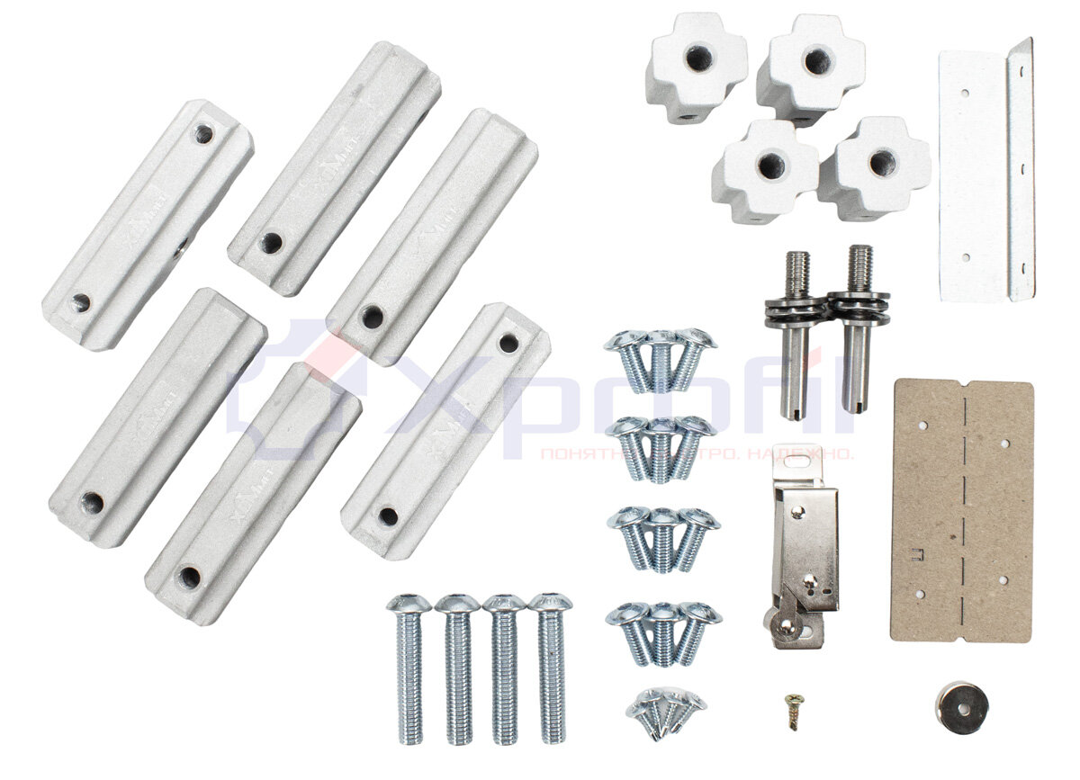 ХОМмет ХМ99999998 Xprofil Комплект петель для скрытого люка с усилителями, для монтажа с профилем