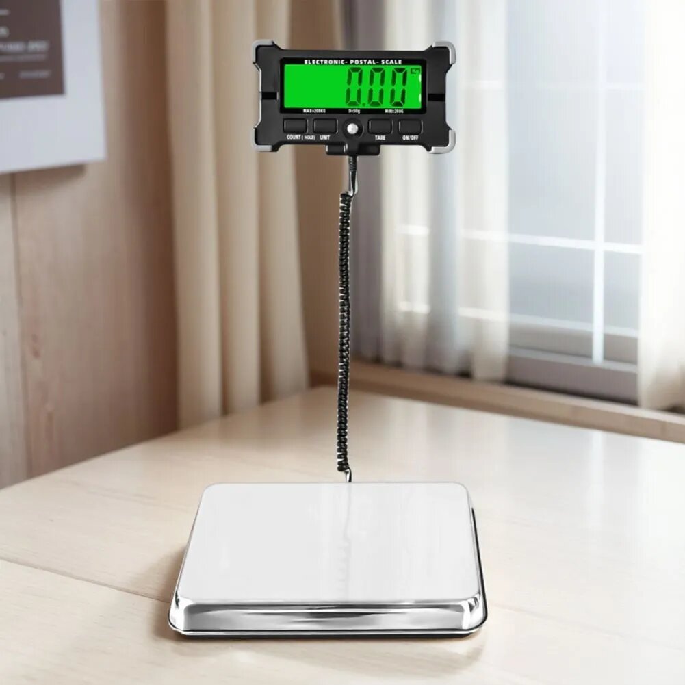 Светодиодные электронные платформенные весы, 200 кг/50 г, высокая точность, нагрузка 200 кг, точность 50 г