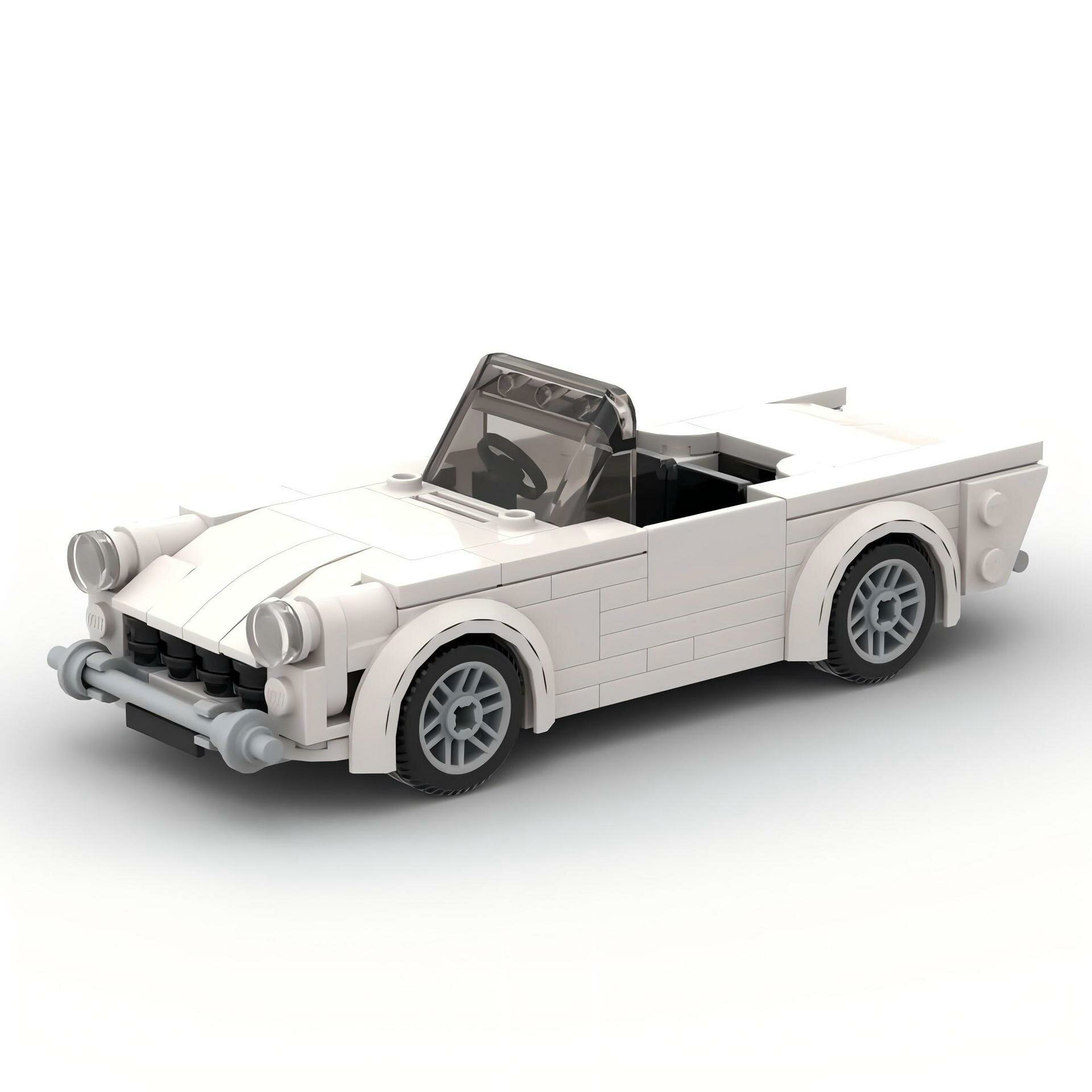 Набор MOC puzzle для сборки игрушечных моделей, коллекция спортивных автомобилей с шестью сетками, творческая сборка моделей автомобилей, детские подарки, подходит для мальчиков