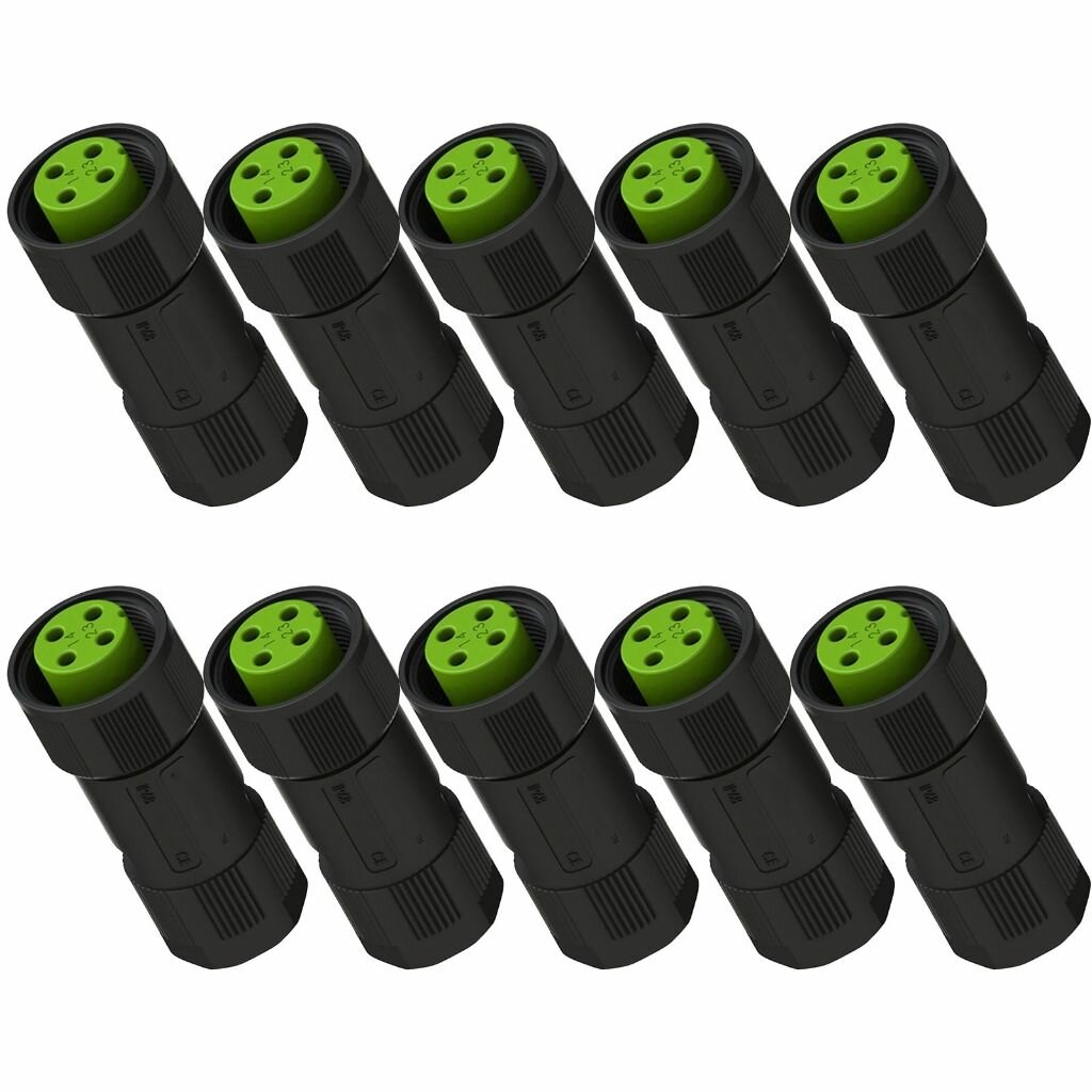 10 штук, водонепроницаемый разъем IP68, водонепроницаемая клеммная колодка, 4-ядерная плата, штекерный разъем-C