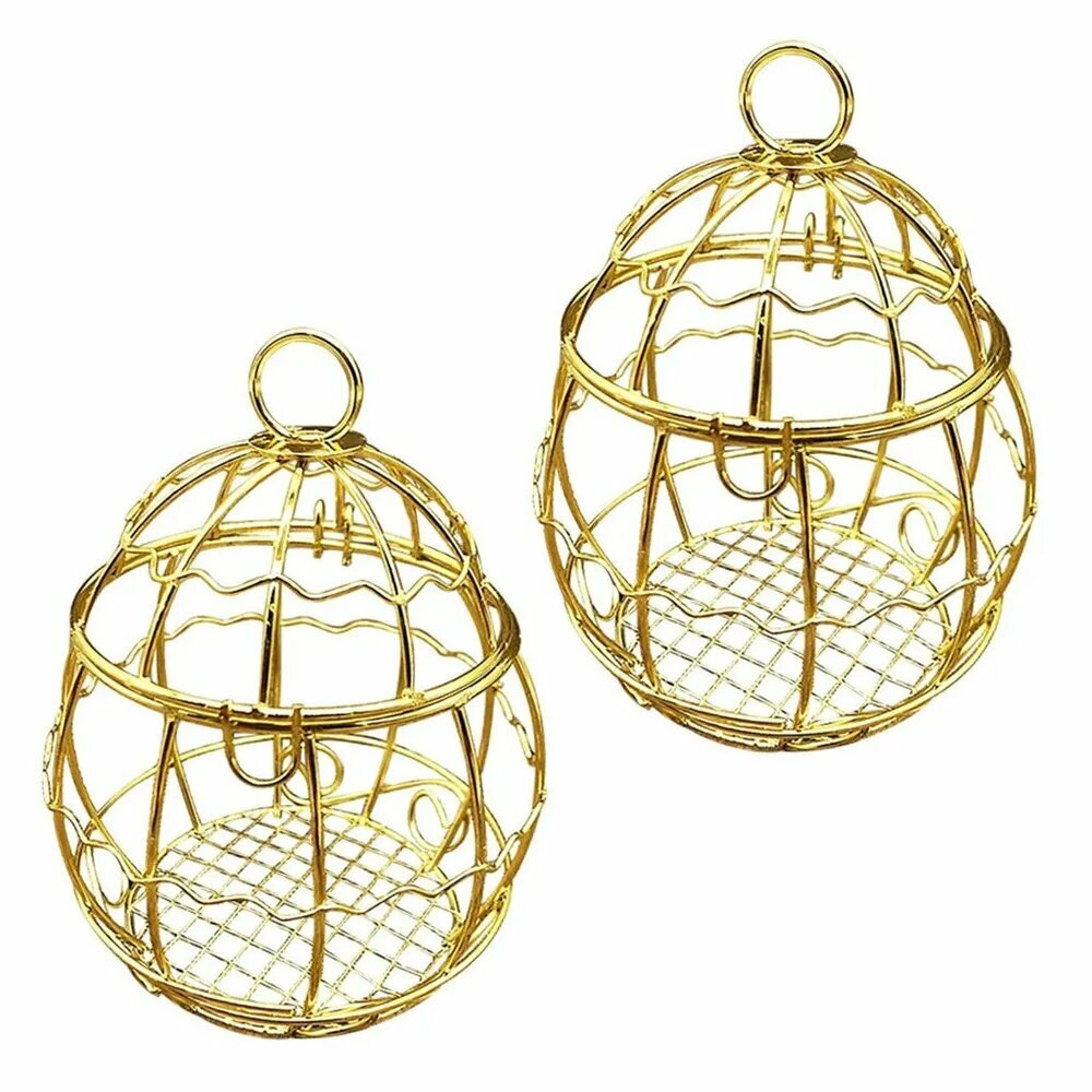 Уличная кормушка для птиц в садовой клетке во дворе колибри, весенняя подвесная кормушка для птиц, 2шт