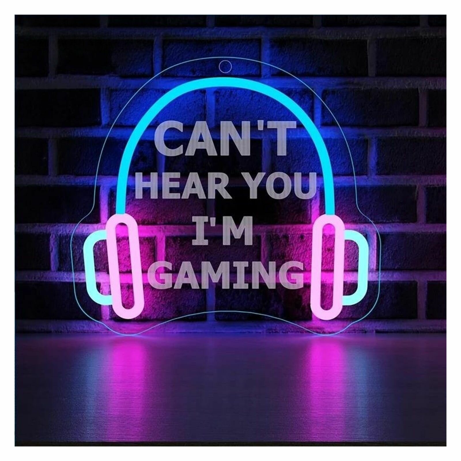 CAN'T HEAR YOU I'M GAMING Декор Неоновой Вывески 25,7смx23см