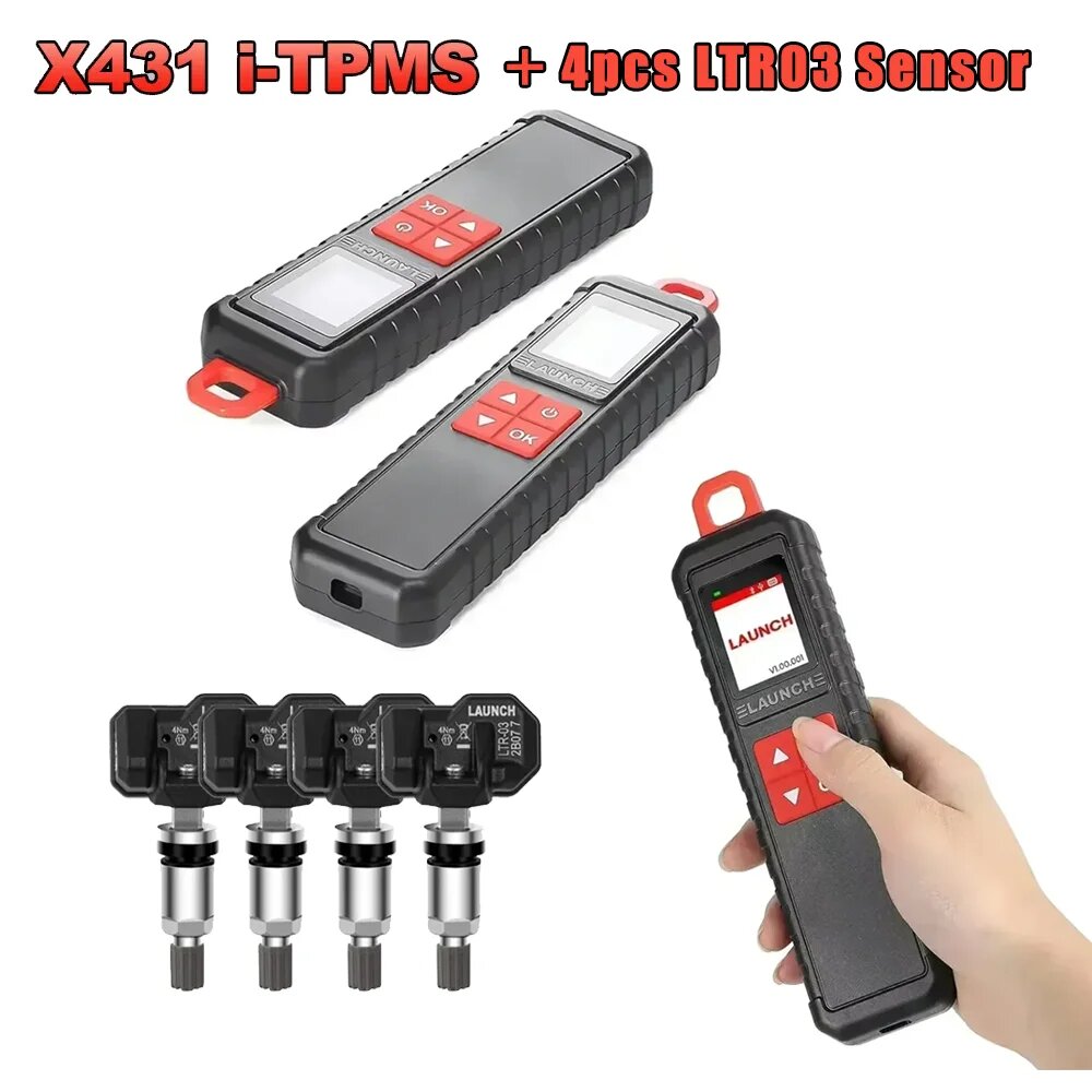 LAUNCH X-431 i-TPMS Инструмент для освобождения детектора давления в шинах TPMS, датчики активации/обучения/программирования работает с сканером X431 i-TPMS 4PCS -LTR-03