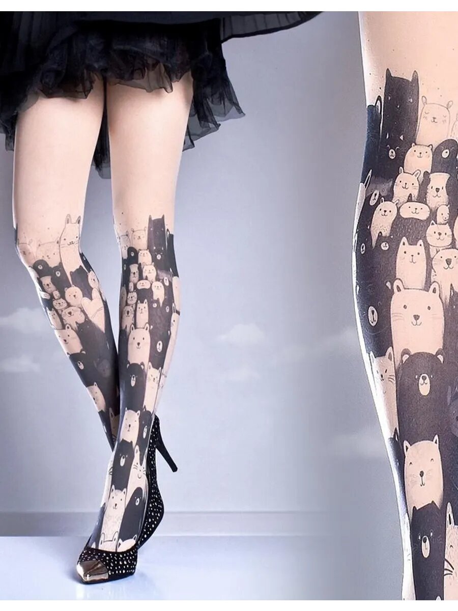 Колготки Колготки с принтом женские и для подростка