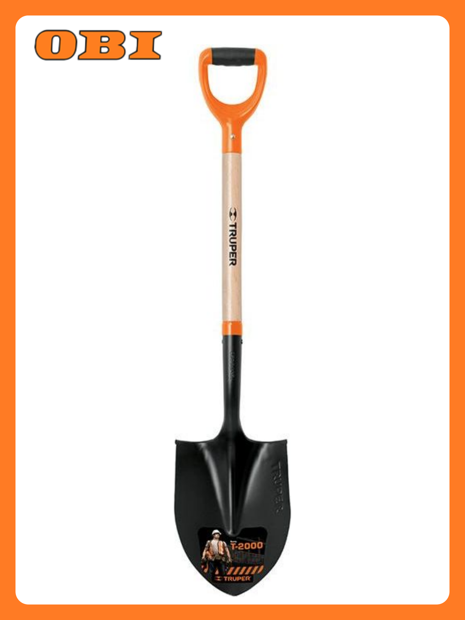 Лопата штыковая сферич. ковш POLY-Y-ручка 102 см Truper PRY-P 17160