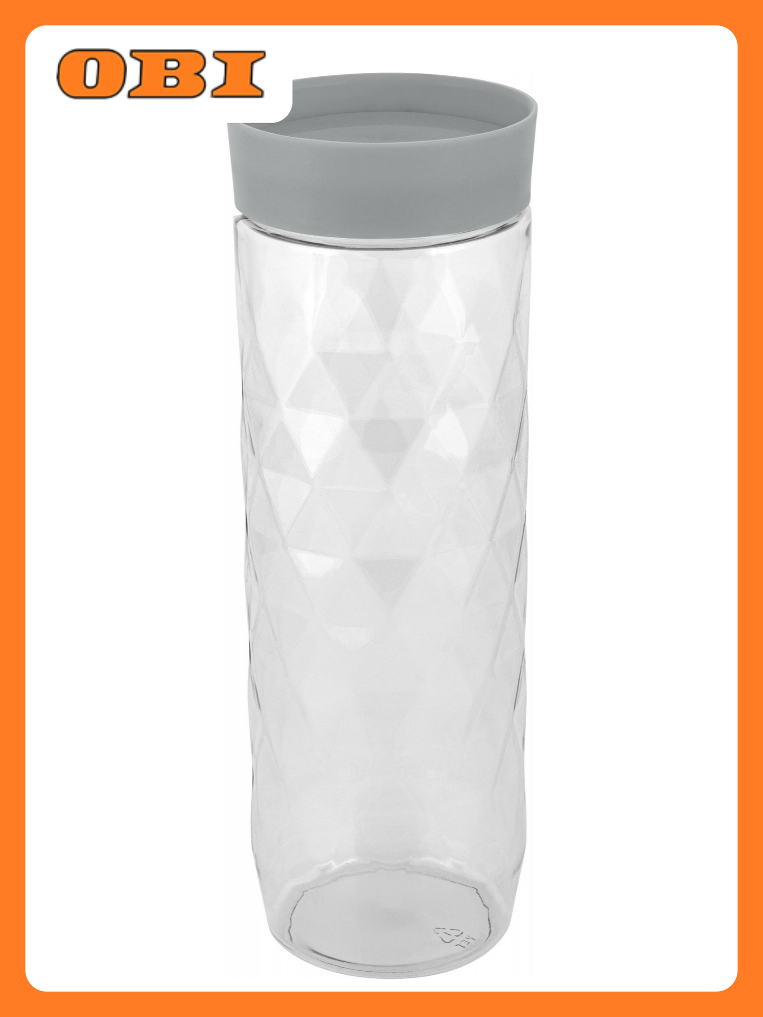 Банка для сыпучих продуктов Plast Team Stockholm 1,5л пепельный жемчуг