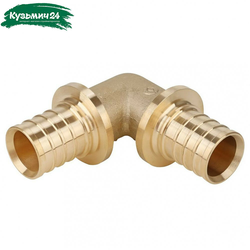 Угольник 90 гр. аксиального Gappo 20 мм, G1303.1616, отвод, латунь