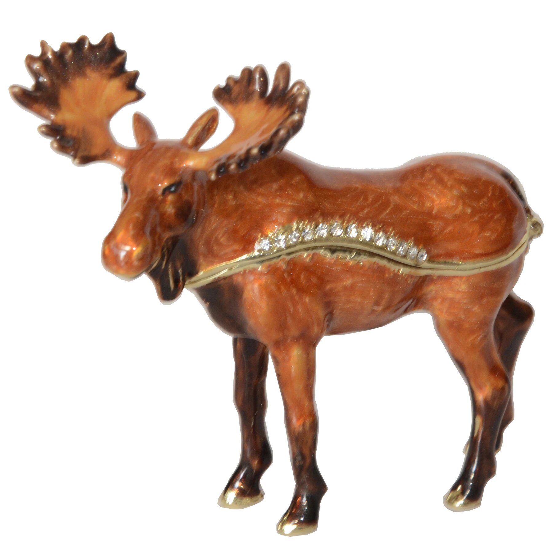 Лось подставка с кристаллами