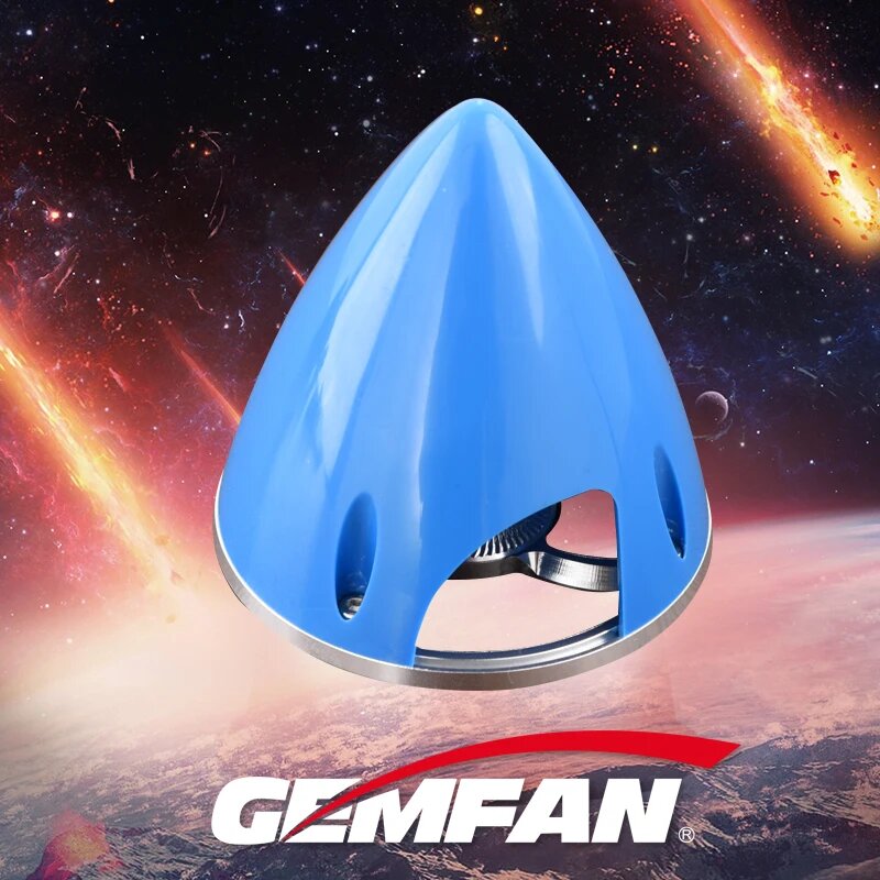 GEMFAN Спиннер 82 мм, Красный, для 2-х лопастного пропеллера