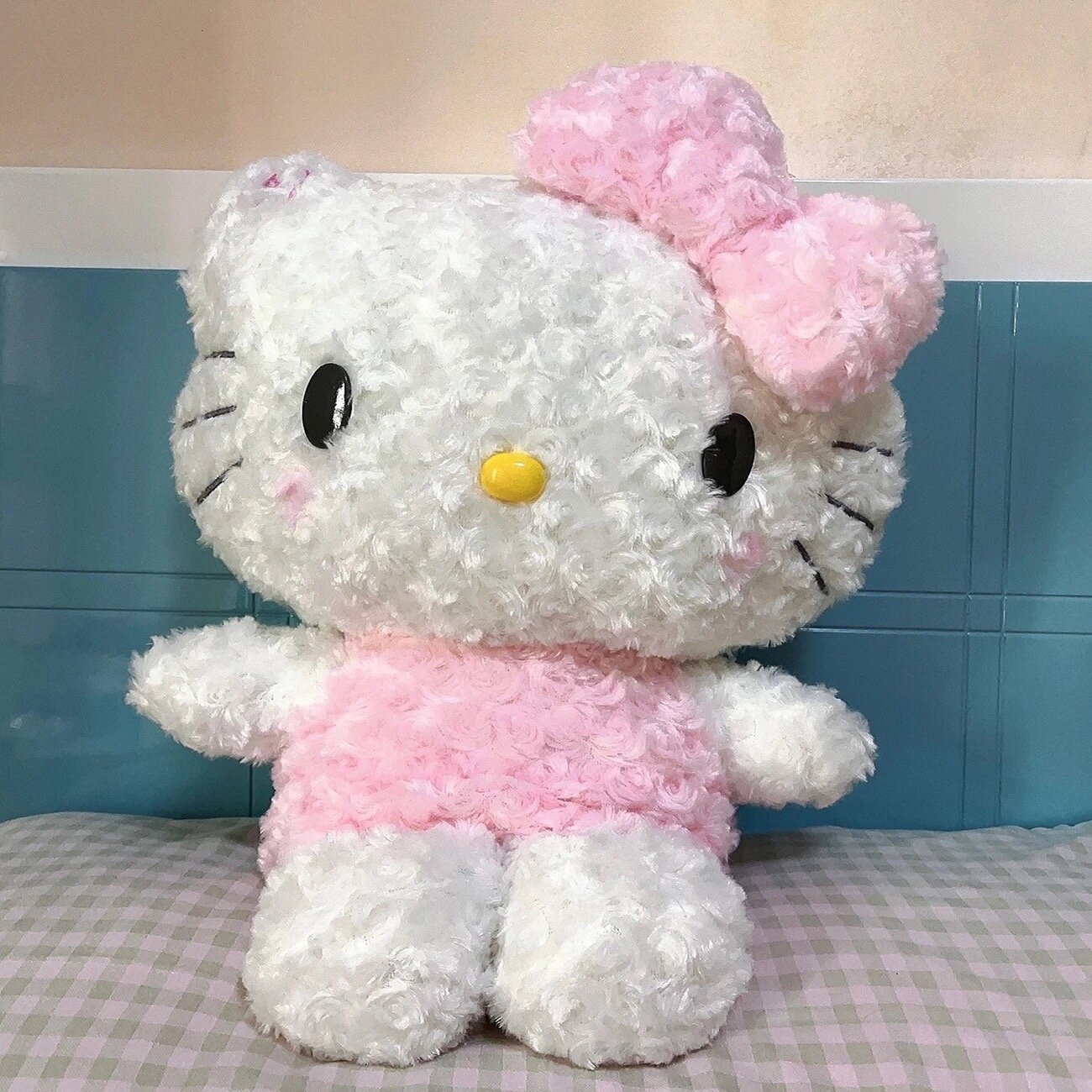 MINISO Большая плюшевая игрушка Hello Kitty, 50CM, Розовый（INS/Товары для сбыта）