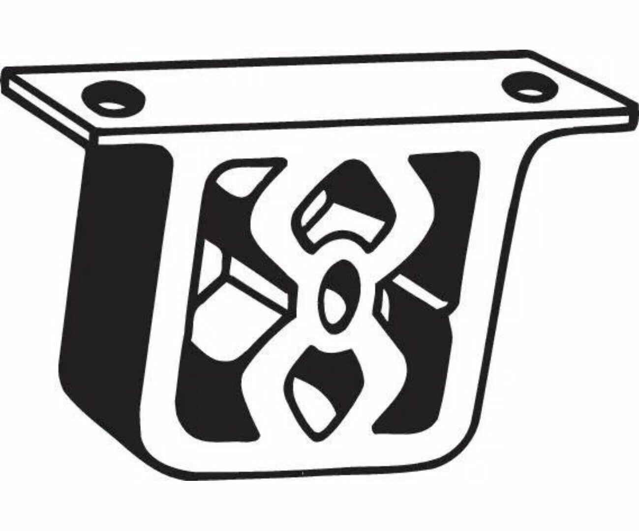 Крепление глушителя BOSAL 255-054 Audi 80 03, 90-01, 96, A3 09, 96-, TT 10, 99-06, 06, Skoda Octavia 09, 96-, Volkswagen Golf IV, Bora