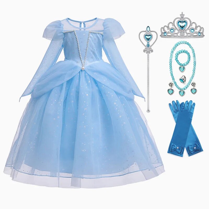 Косплей костюм Эльзы для девочки