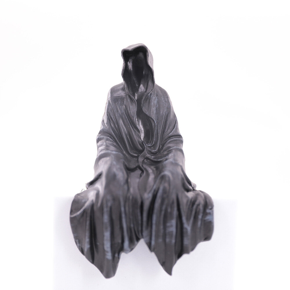 Король-назгул в таинственной черной мантии, готический стиль, украшение для компьютерного корпуса, шут в черном, декоративная фигурка из комнаты Ктулху.