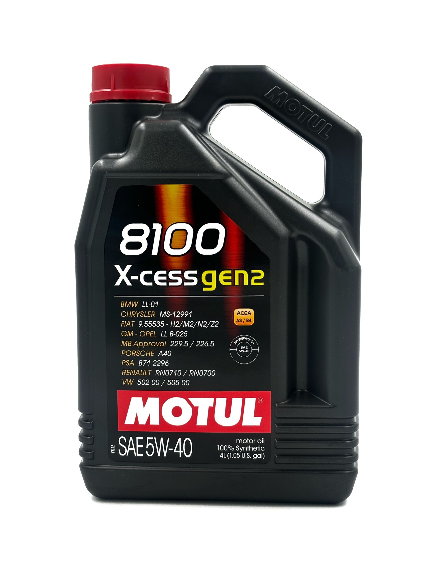Масло моторное Motul 8100 X-cess gen2 SP 5W-40, 4 литра, синтетическое