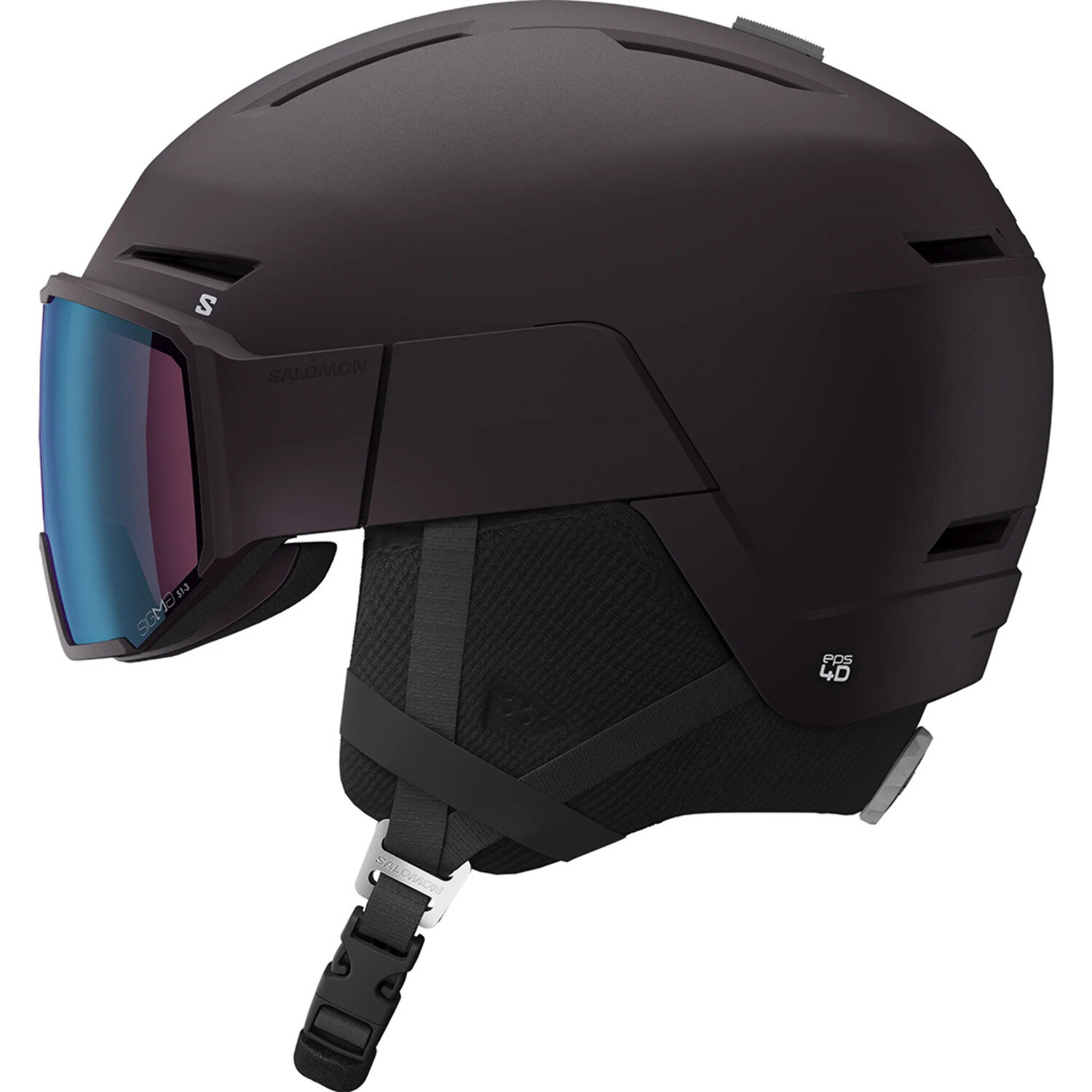 Горнолыжный шлем с визором Salomon Osmo Pro Sigma Photo Nightshade Cat. 1-3 25/26 Черный, для мужчин , Черный