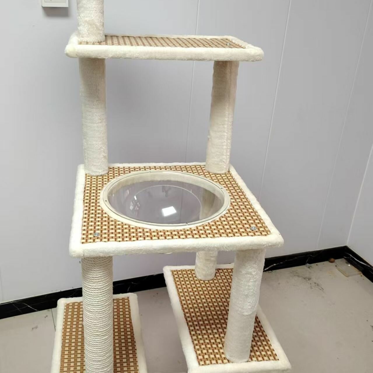 Кошачий лазательный комплекс, кошачье гнездо, кошачье дерево, большая четырехсезонная полка для кошек, прыжковая