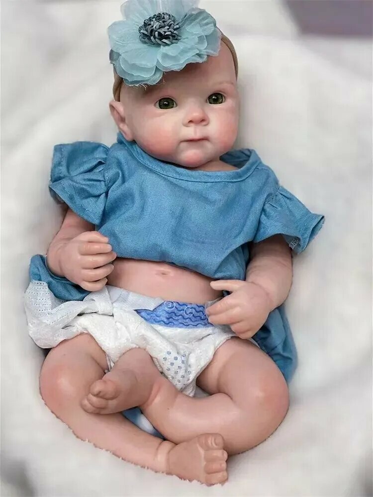 Силиконовая кукла ручной работы 45 см Бетти девочка