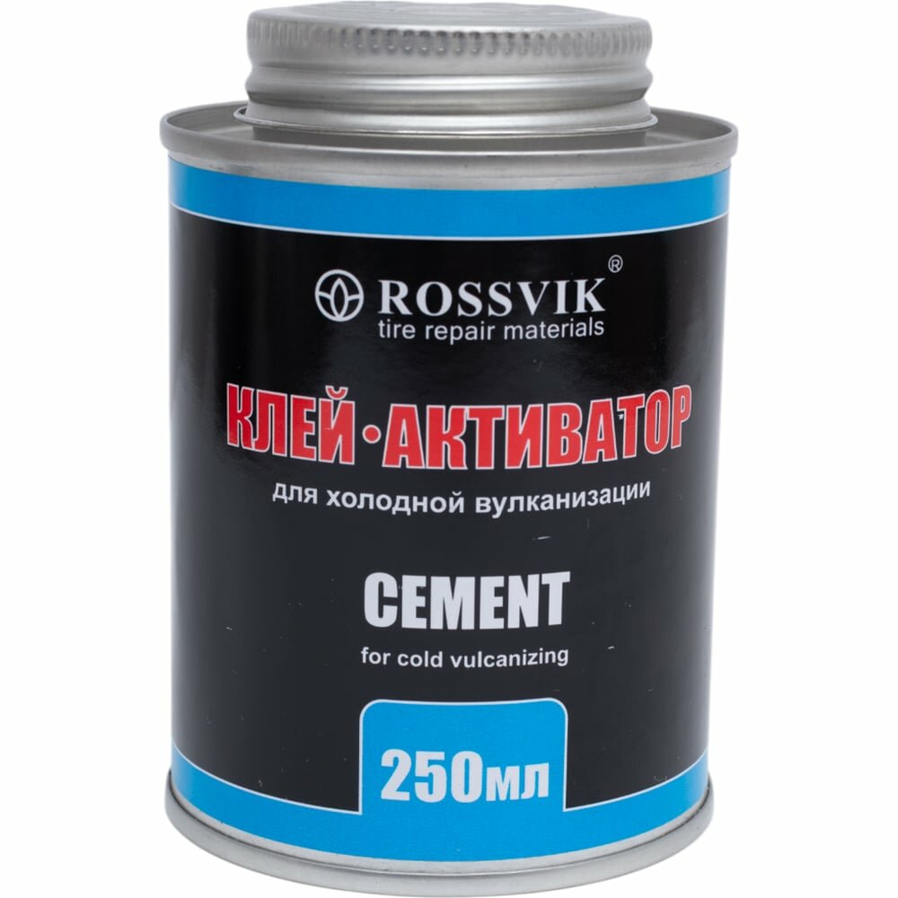 Клей-активатор Rossvik 250 мл, банка с кистью K.025. K.2