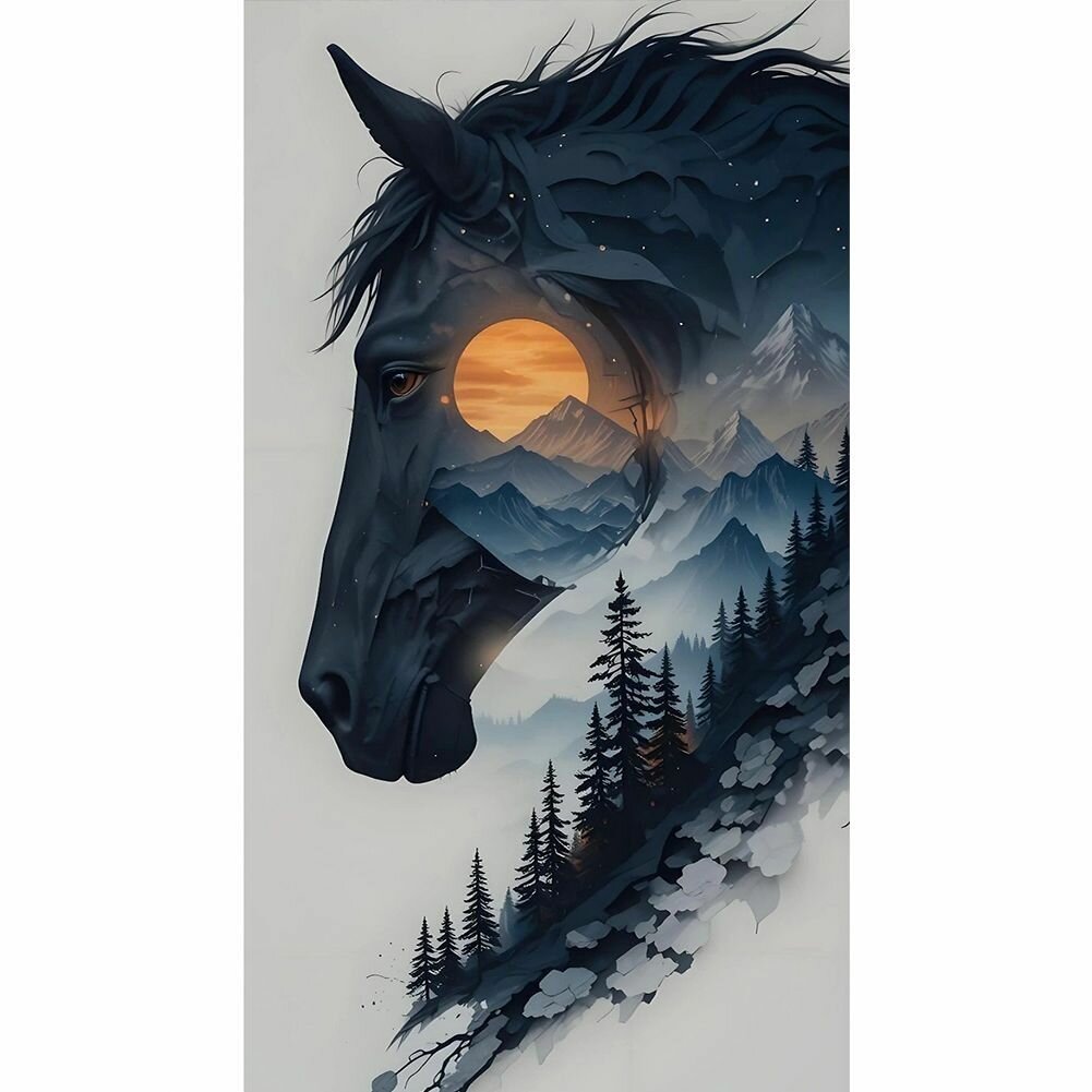 Эксклюзивный набор для вышивки крестиком Конь 40x70 см 11CT хлопок