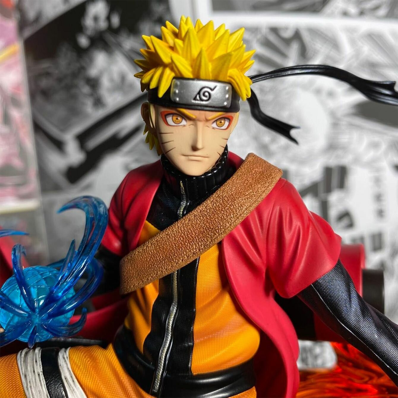 Аниме фигурка Наруто, Наруто 21 см и Саскэ 23 см