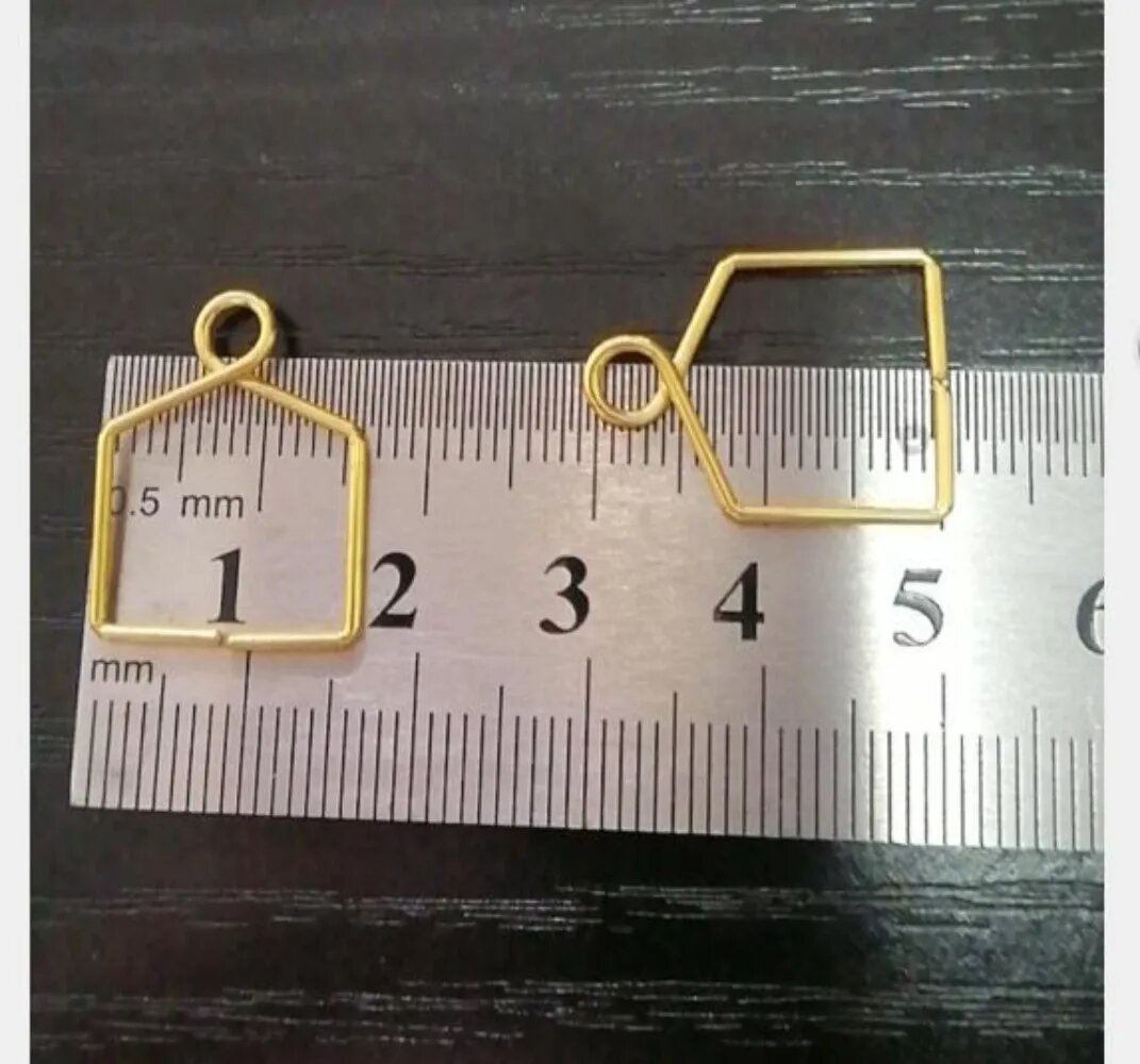 Camal 100 шт. 20*16 мм золотая металлическая пряжка, крючки, соединители «сделай сам» для подвешивания, Хрустальная трубка, шар, подвесная люстра, детали для освещения