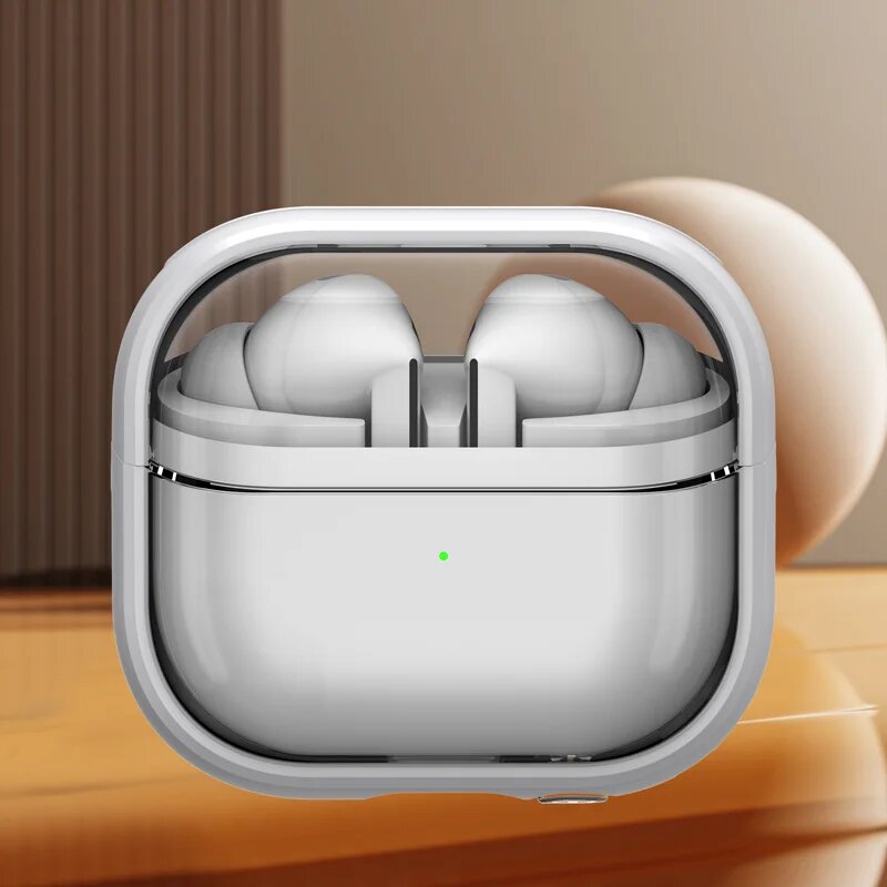 Белый прозрачный чехол для Samsung Galaxy Buds 3