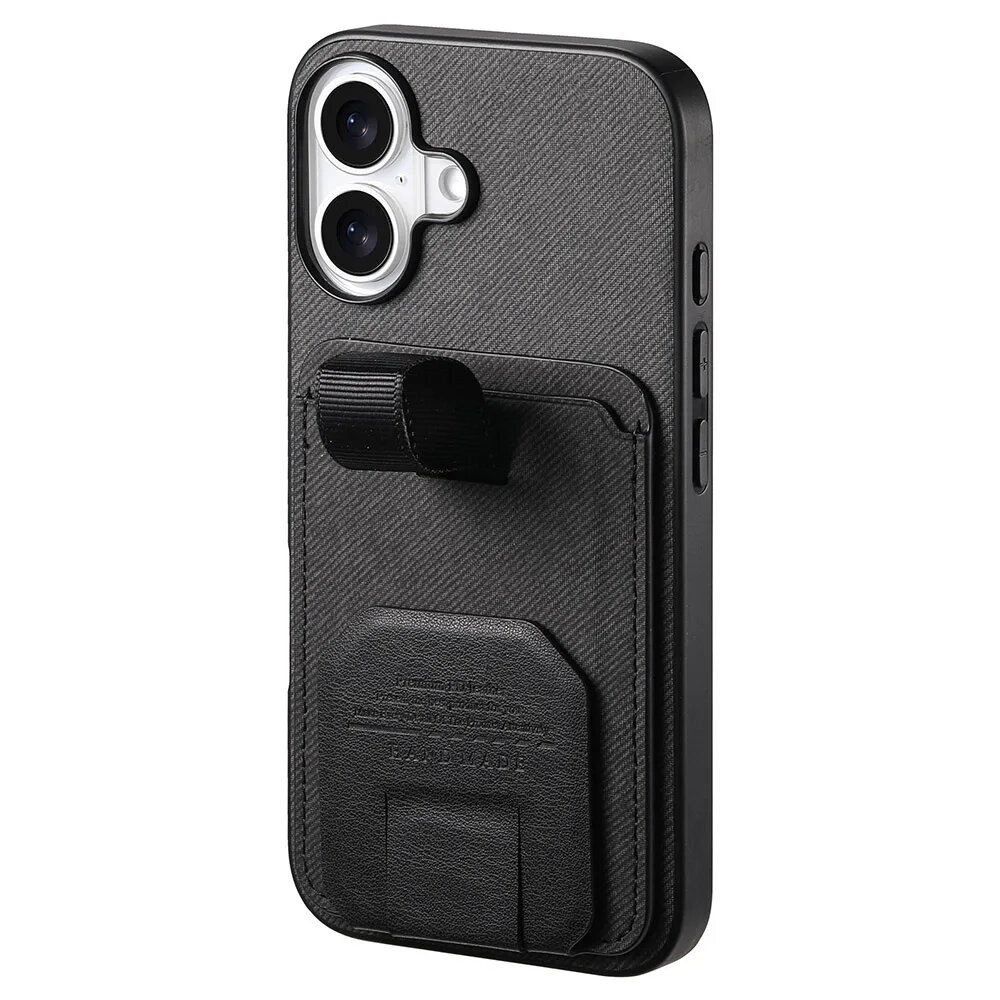 Нескользящий чехол с задней ручкой для OPPO A6 Pro A20 A3X Find X9 X8S X8 Ultra Reno 14 13 Pro 14F 13F F31 K13 K12S, чехол-подставка для держателя карты Черный, SD0824, Realme C75 4G