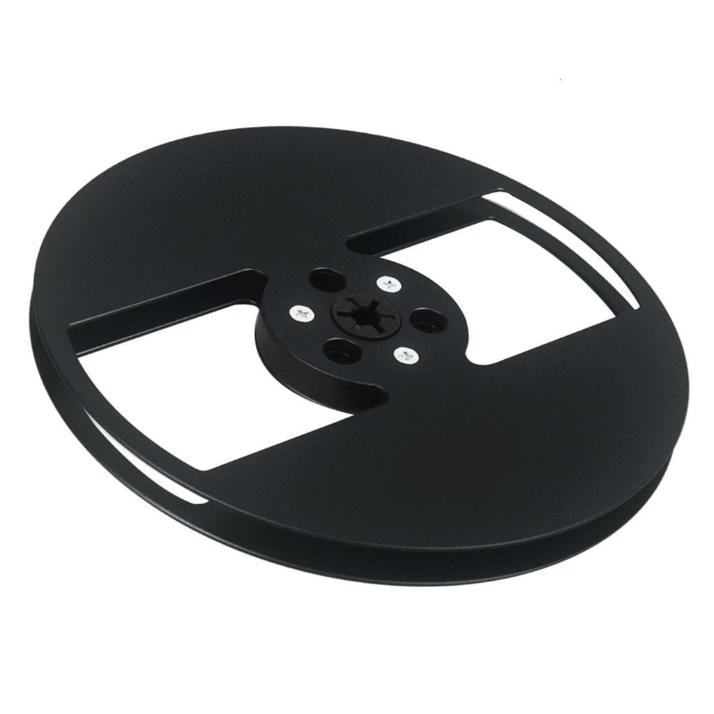 Пустая катушка 1/4 дюйма 7 дюймов из алюминиевого сплава для магнитофона, Черный