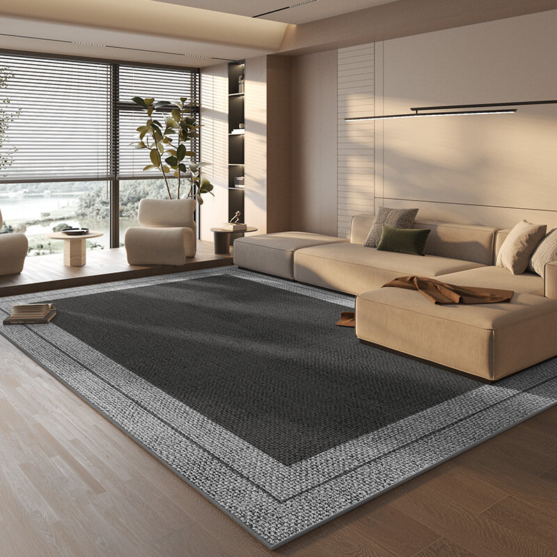 Ковер для гостиной, стиль середины века, новый коричневый диван, коврик для кофейного стола, американский ретро ковер для спальни, большой коврик для ног с полным покрытием