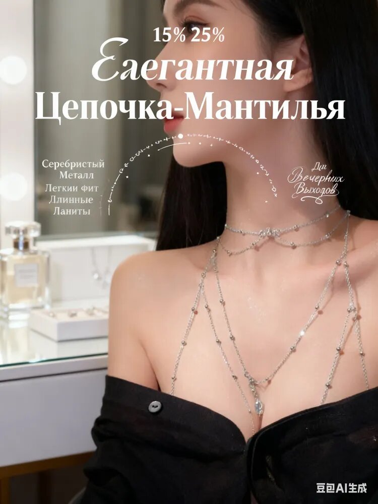 Цепочка на тело Несколько рядов