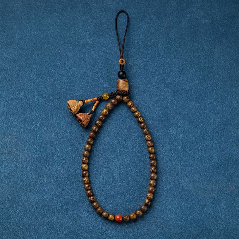 Ланъярд для телефона из агарового дерева Калимантан для женщин, китайский стиль ретро, высококачественная цепочка для телефона для мужчин