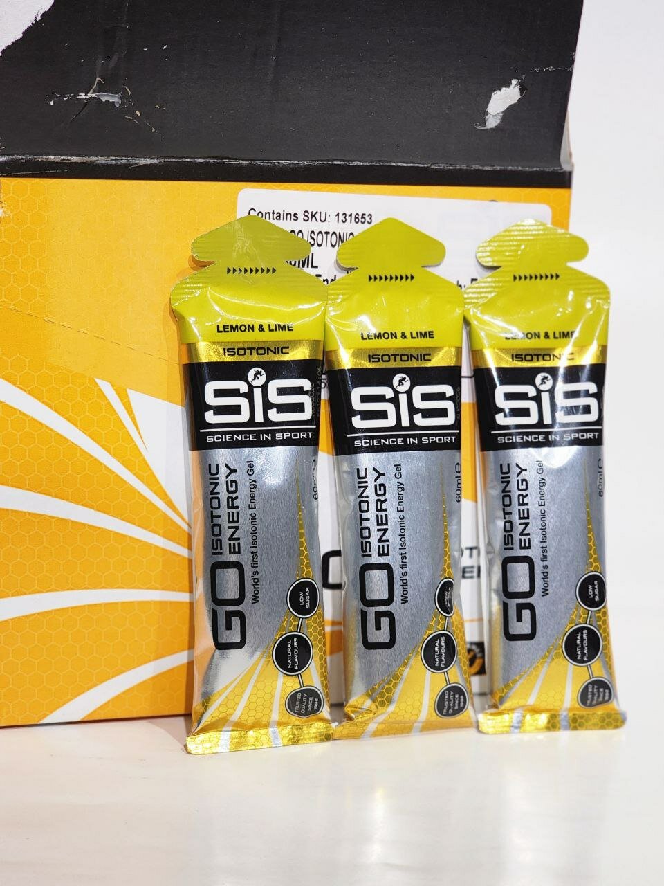 Изотонические гели в саше SiS GO Isotonic Energy Gels (60 мл), 3 шт вкуса лимон-лайм