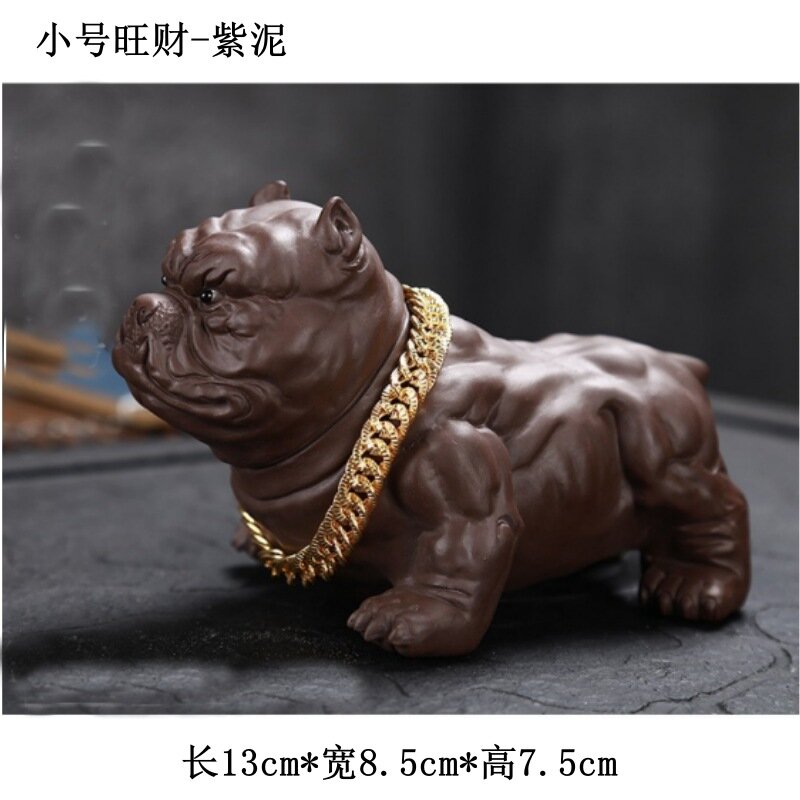 Фиолетовый глиняный чайный питомец, может выращивать маленьких собак, креативный и уникальный чайный питомец для собак, аксессуары для чайного сервиза, кросс-бордер дропшиппинг