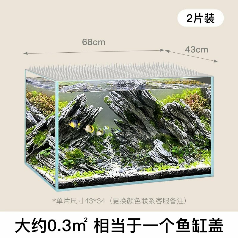 Прозрачный коврик для защиты от царапин кошек, 43x34 см, 2 листа, гибкий, легко отклеиваемый, с противоморозными шипами