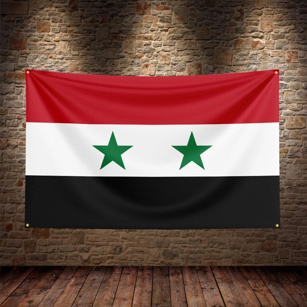 Флаг Сирии односторонней печати для декора 60 x 90cm2x3FT, B