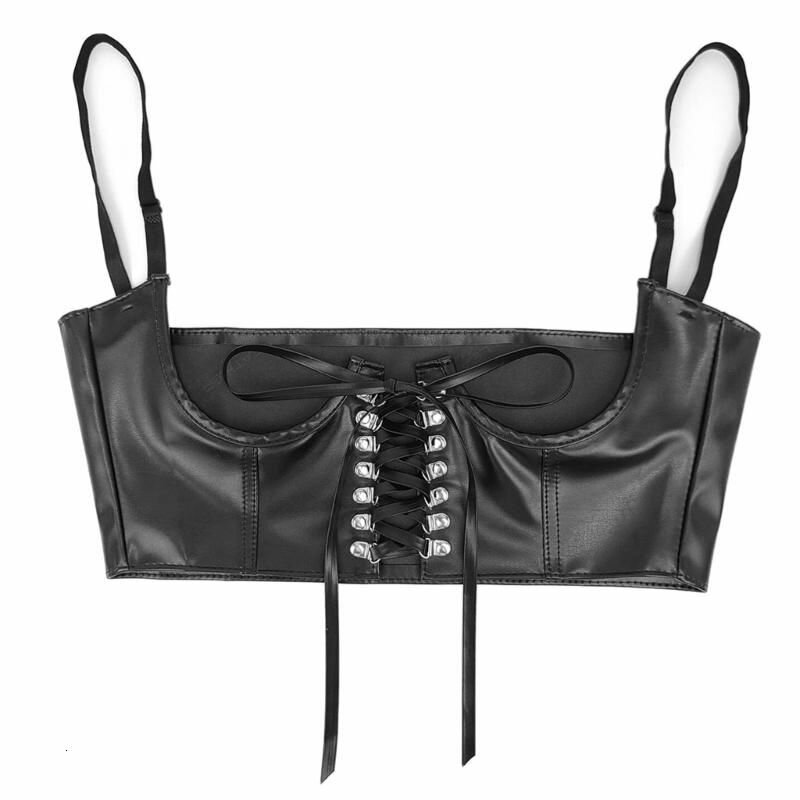 Корсет под бюст с шнуровкой, Черный