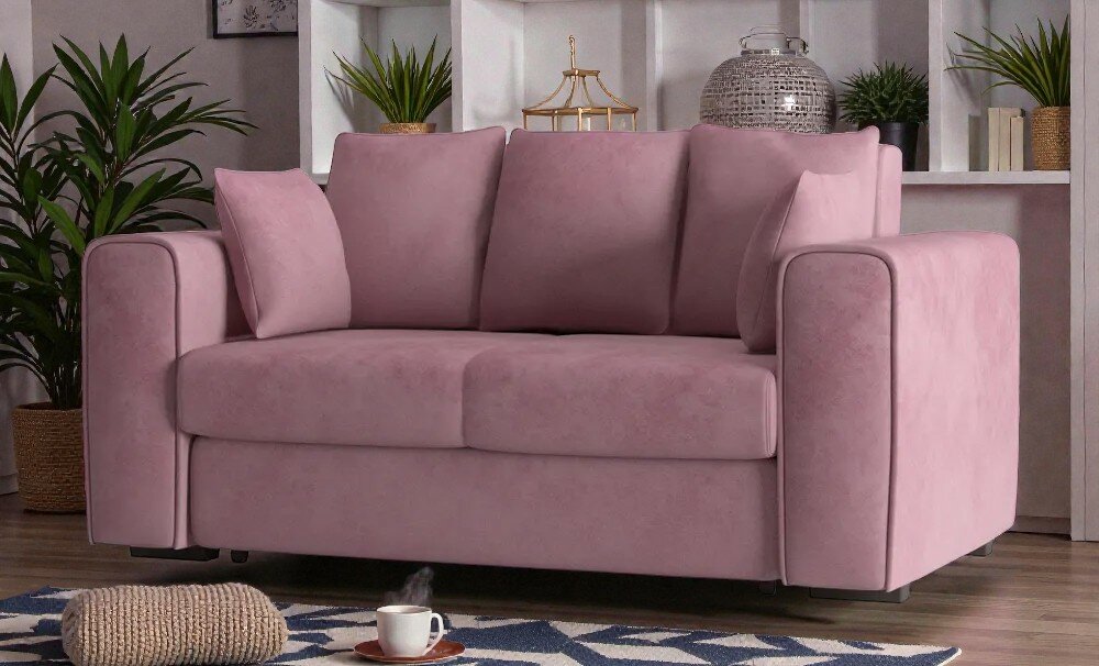 Диван-кровать Mini Giverny, Независимый пружинный блок, велюр антивандальный, спальное место 140х195, Механизм малютка.