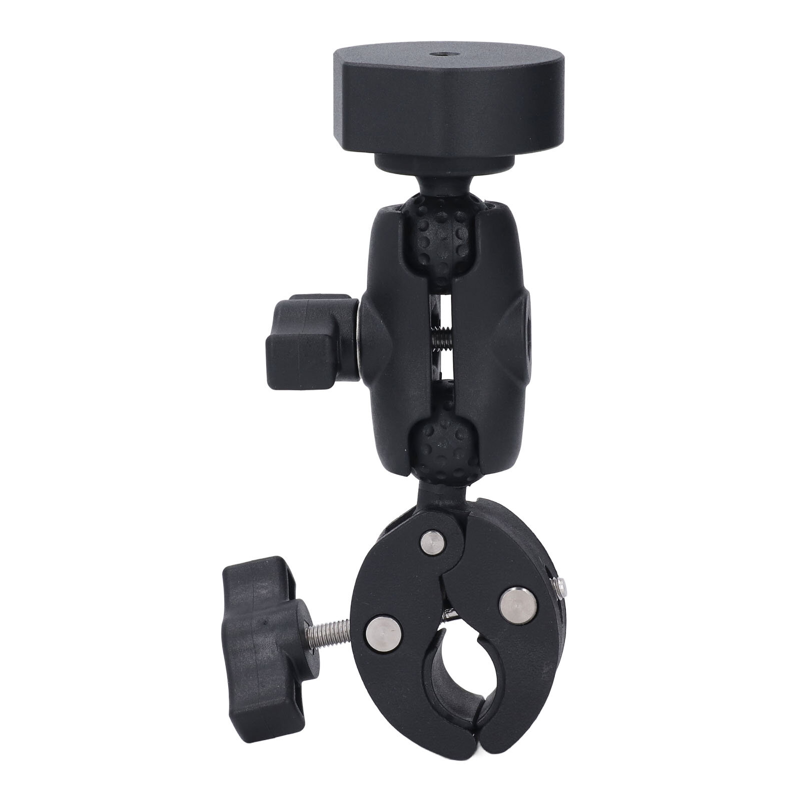 Кронштейн для крепления спутниковой антенны из алюминиевого сплава, прочный зажим, регулировка угла наклона, с адаптером, подходит для автодомов, стоек, яхт, черный.