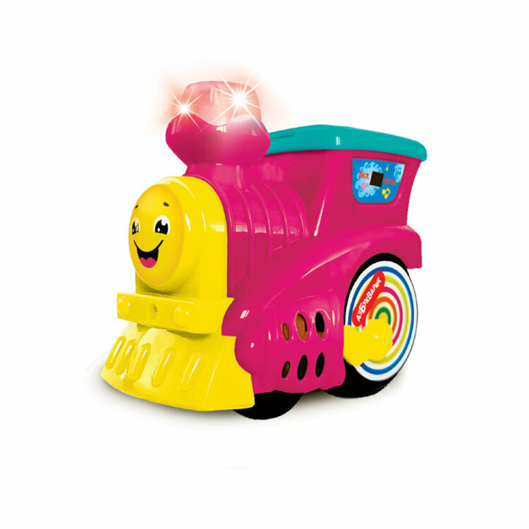 Азбукварик Музыкальный паровозик Малиновый 2590А с 2 лет