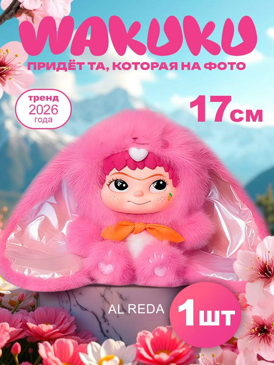 Вакуку коллекционный брелок, серия Wakuku кролик, Мягкая игрушка