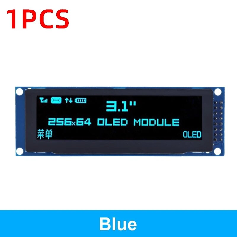 OLED-дисплей 3.1" 256x64 Blue 1PCS