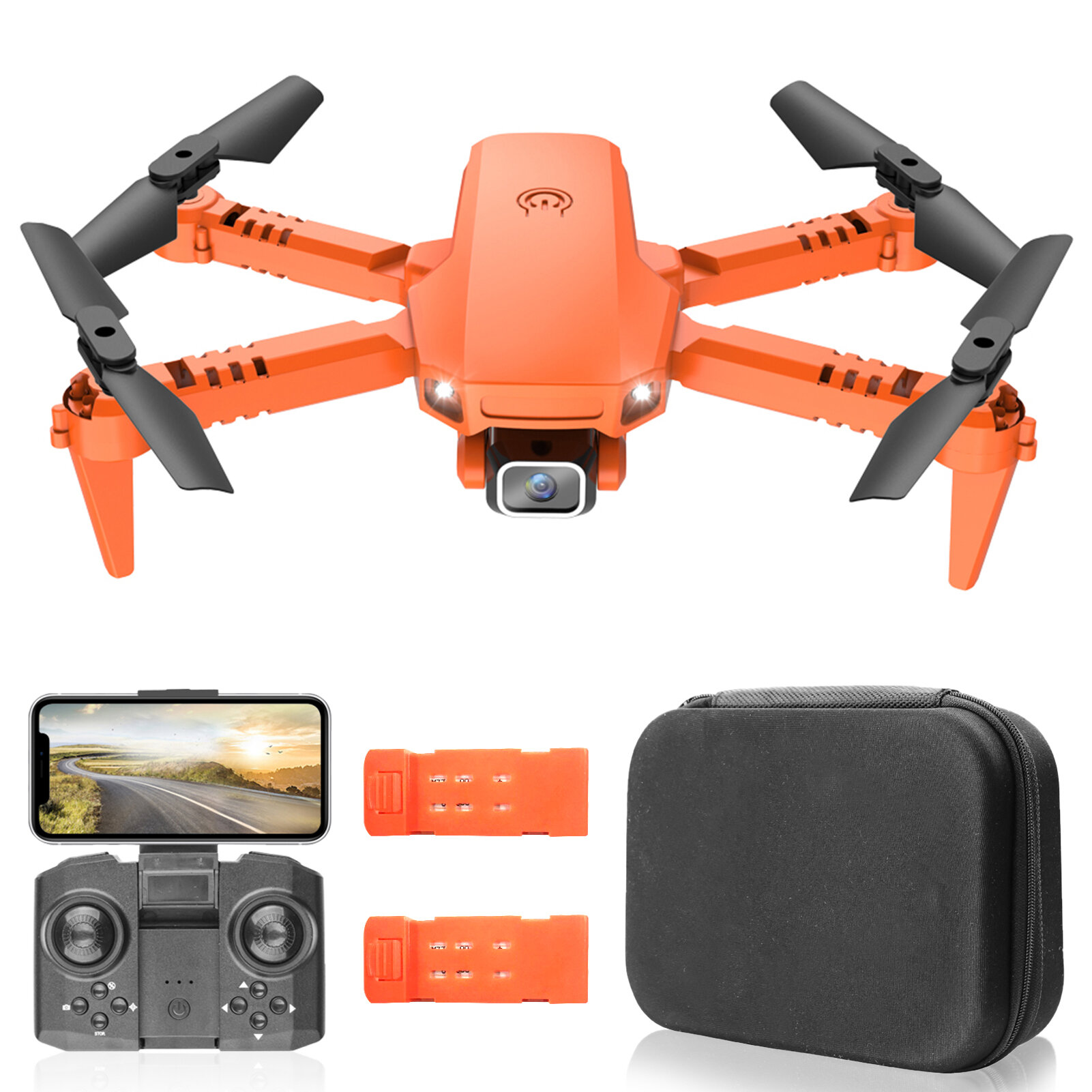 X1 БПЛА RC с камерой 4K WiFi FPV Мини складной квадрокоптер с функцией траекторного полета, режимом, 3D полетом, с сумкой для хранения, 2 батареями, 2.4Ghz, 3.7V 600mAh, развернутый размер 16*17.5*4cm, складной размер 8*6*4cm, вес 60g
