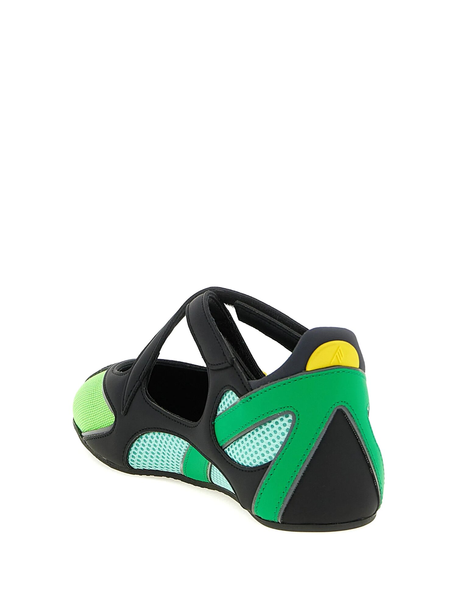 Балетки The Attico Adjustable strap ballet flats, размер 39, black/black — фото 1