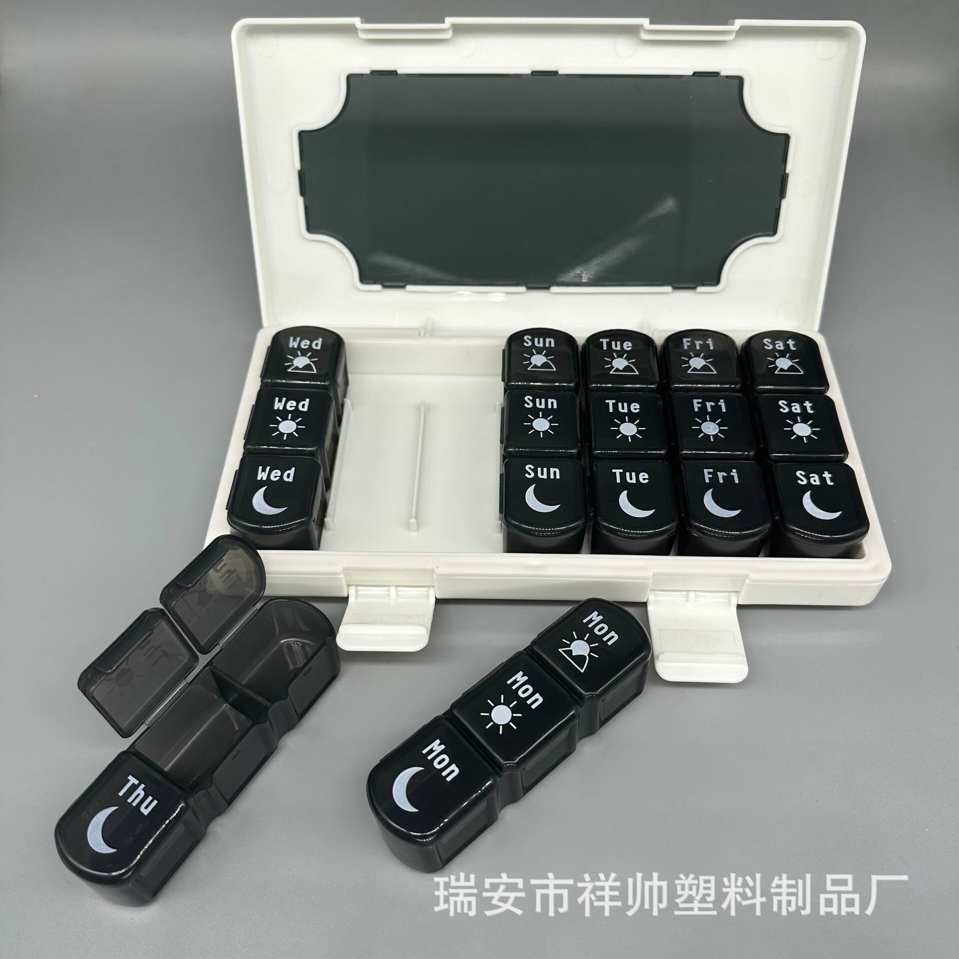 Новая высококачественная цветная складная портативная коробка с отделениями, герметичная коробка для хранения, 14 отделений, 21 отделение, пластиковая коробка