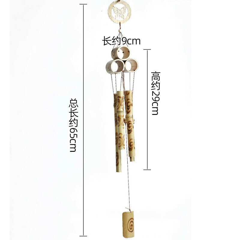 Ручные бамбуковые колокольчики от производителя, подвески-колокольчики в античном стиле, уличные колокольчики из бамбуковых трубок в китайском стиле, изготовленные из бамбука.