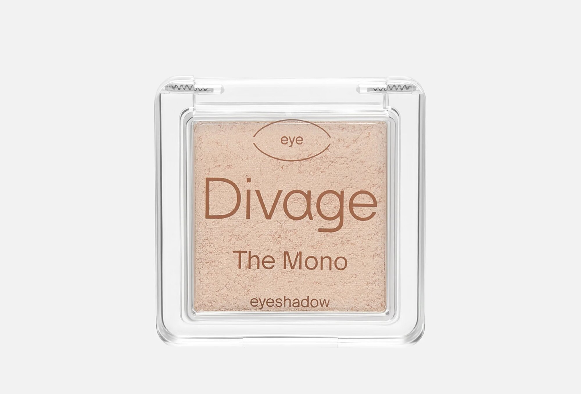 Тени для век Divage Eye Shadow "The Mono", 01 бежевые, матовые, 6 оттенков