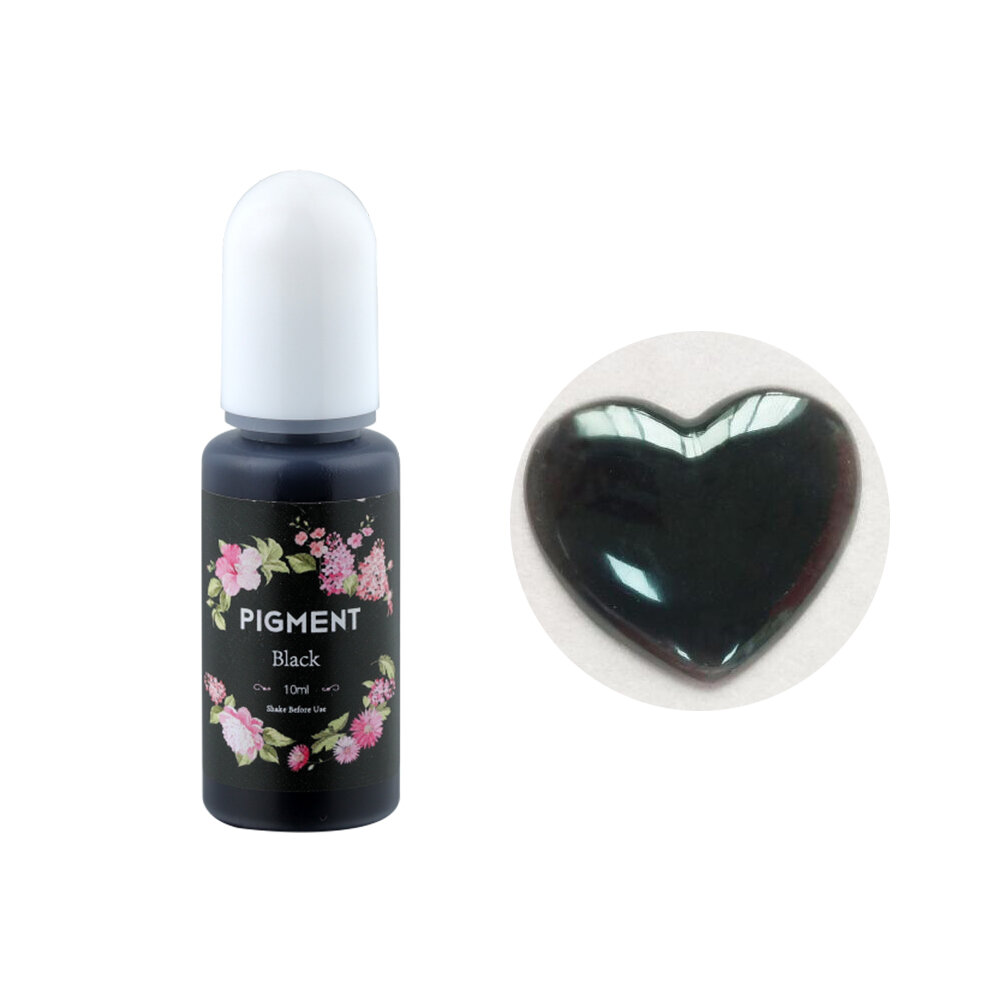 Краситель для эпоксидной смолы, 1шт по 10 мл , цвет черный